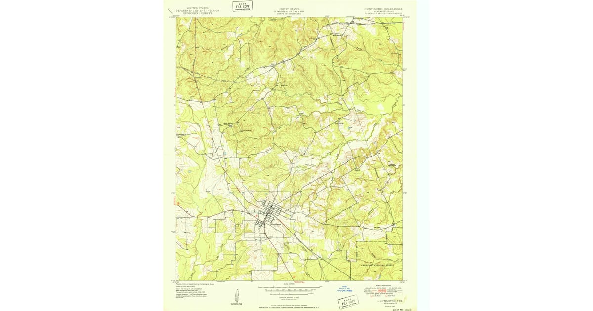 1950s Maps of Alco, TX | Pastmaps