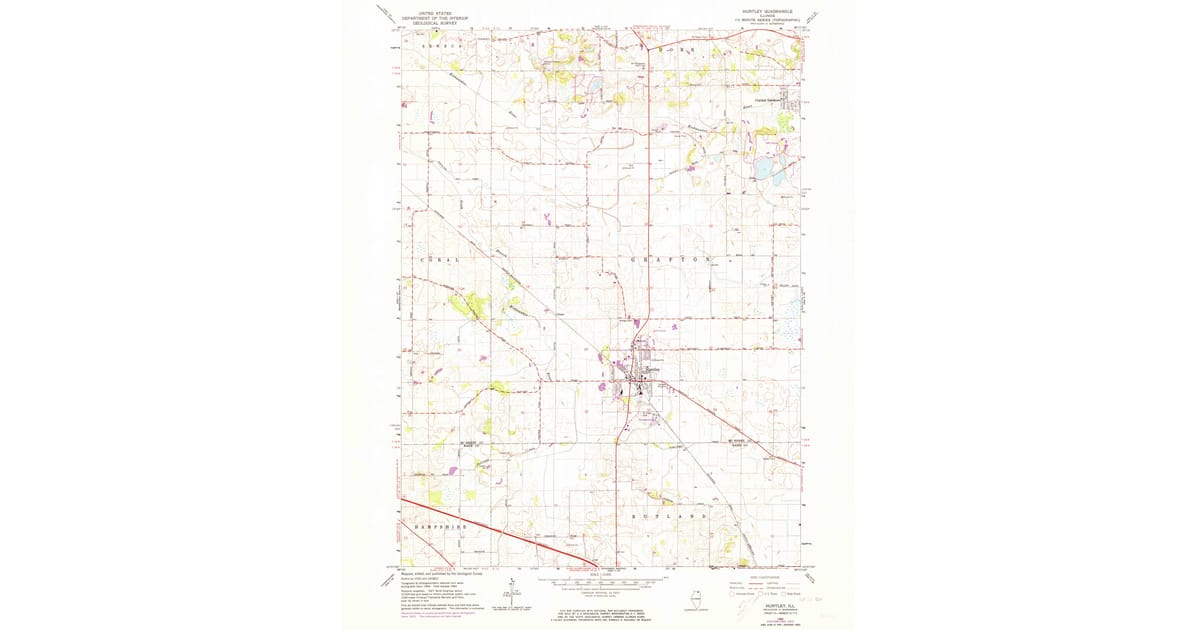 1970s Maps of Huntley, IL | Pastmaps