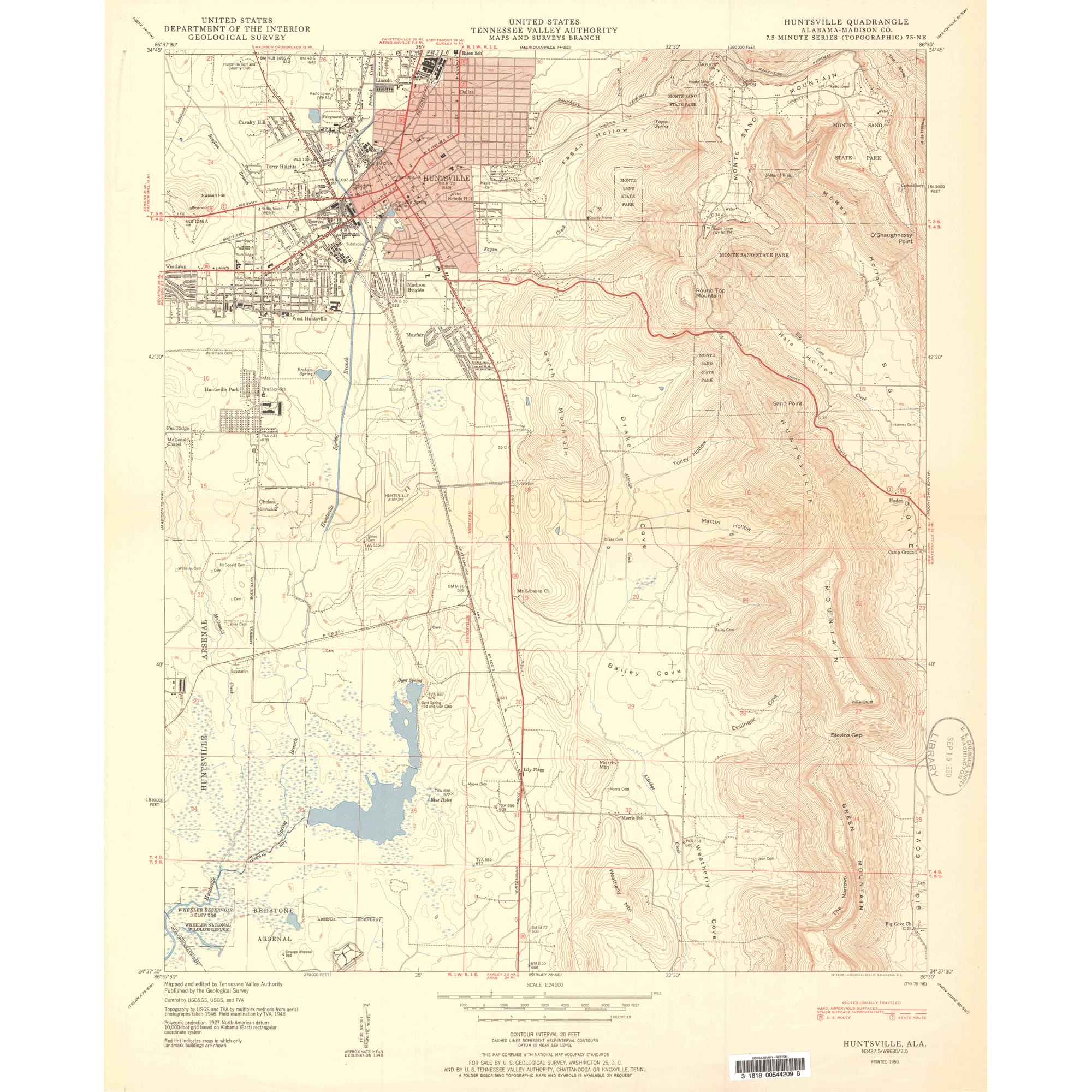 Map Of Huntsville Alabama 1910