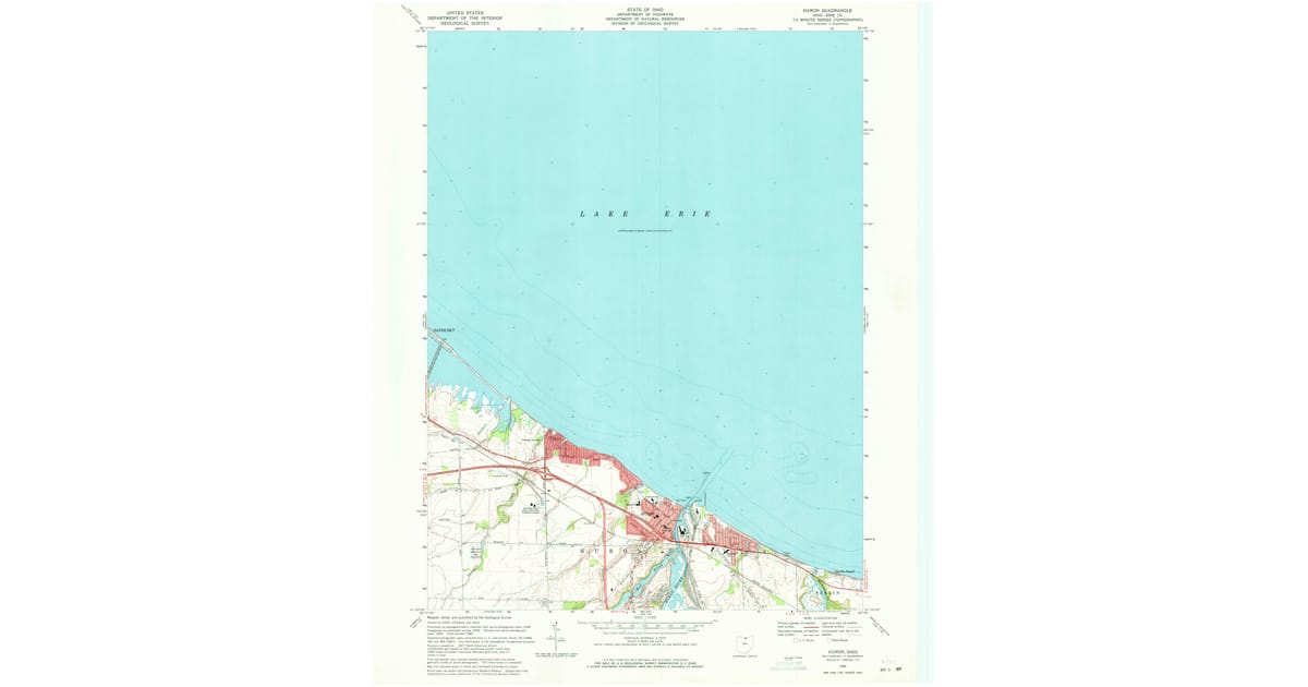 1969 Map of Huron, OH — High-Res | Pastmaps
