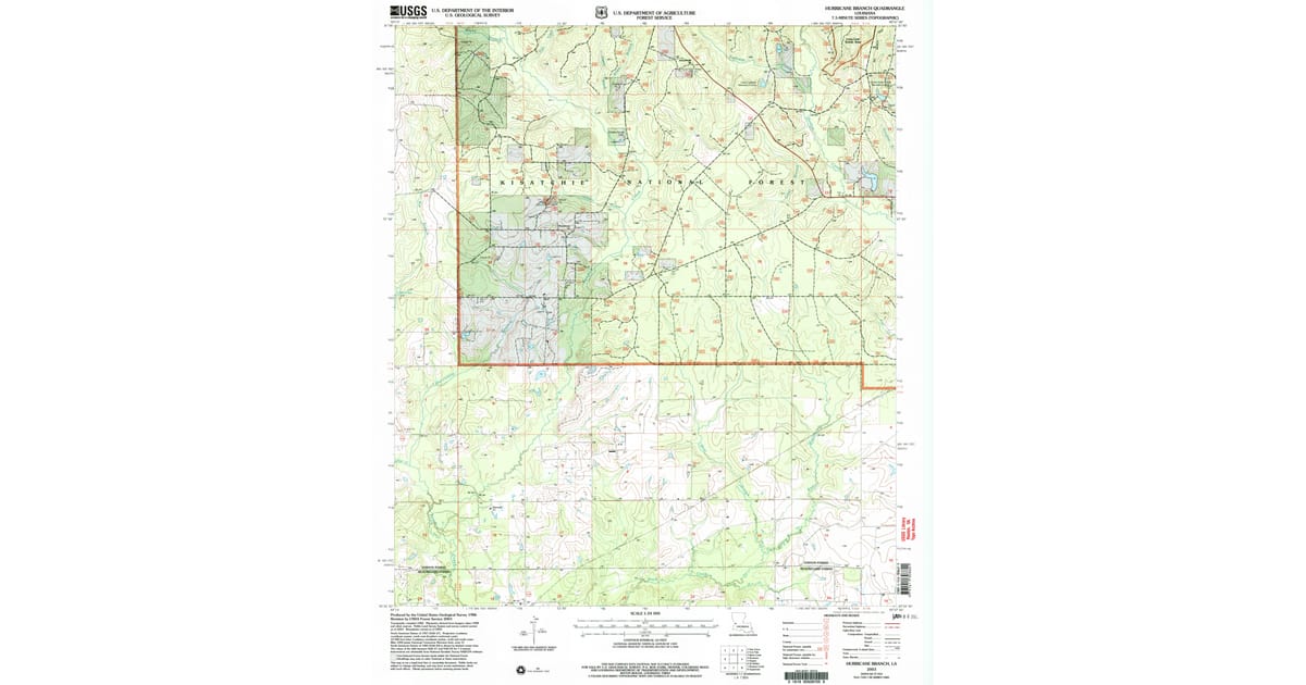 2003 Map of Hurricane Branch, Vernon Parish, LA — High-Res | Pastmaps