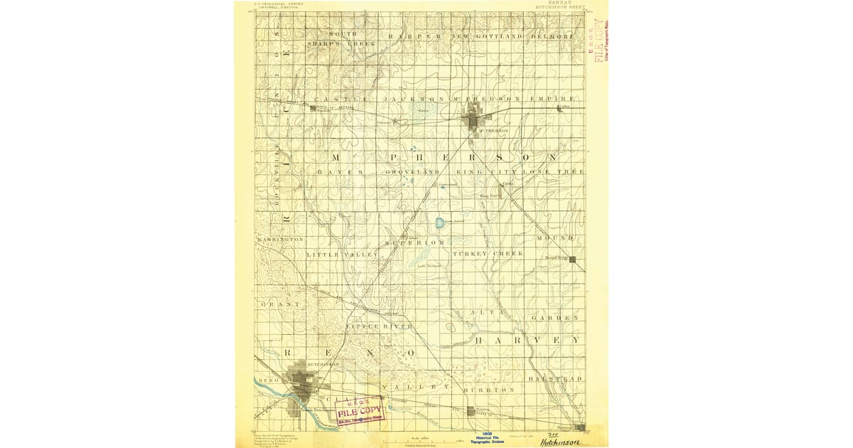 Old Maps of Buhler, KS for Genealogy | Pastmaps