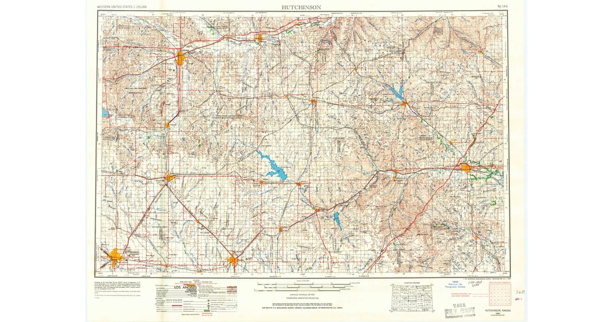 1950s Maps of Americus, KS | Pastmaps