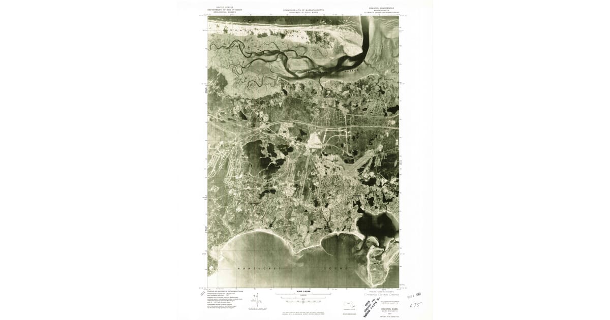 1977 Map of Hyannis, Barnstable County, MA — High-Res | Pastmaps