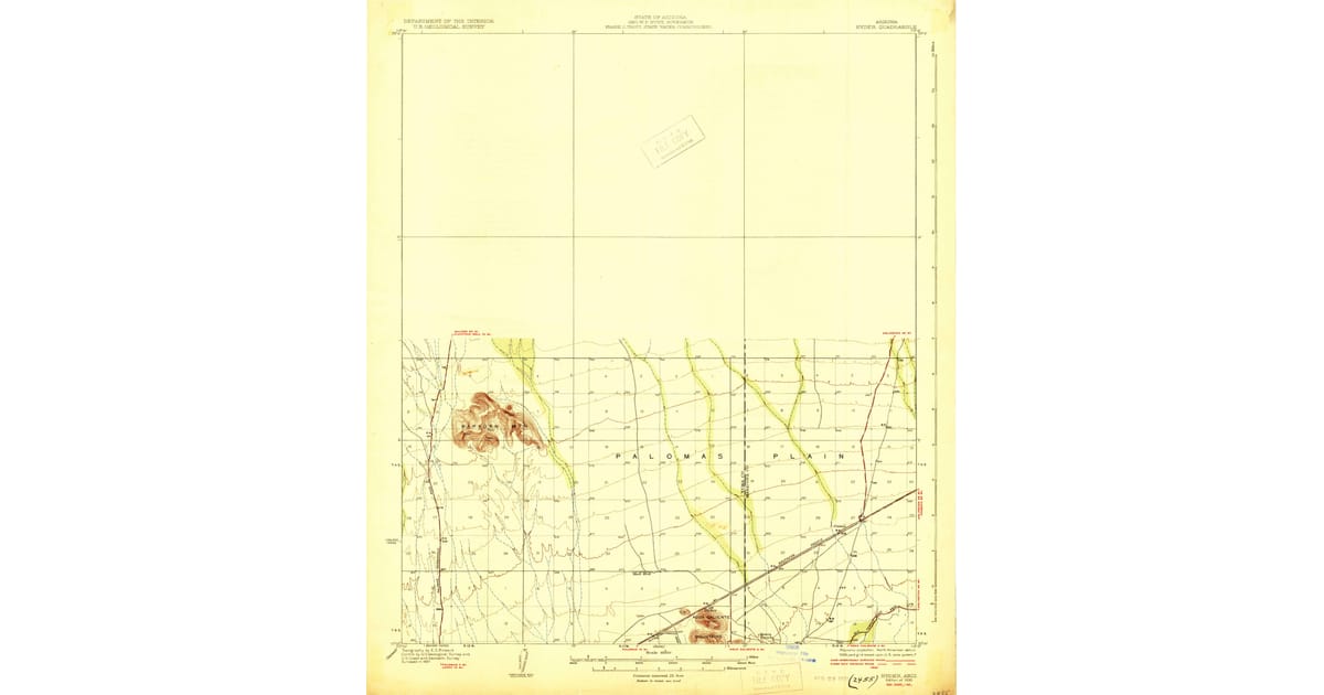 1930 Map of Hyder, Yuma County, AZ — High-Res | Pastmaps