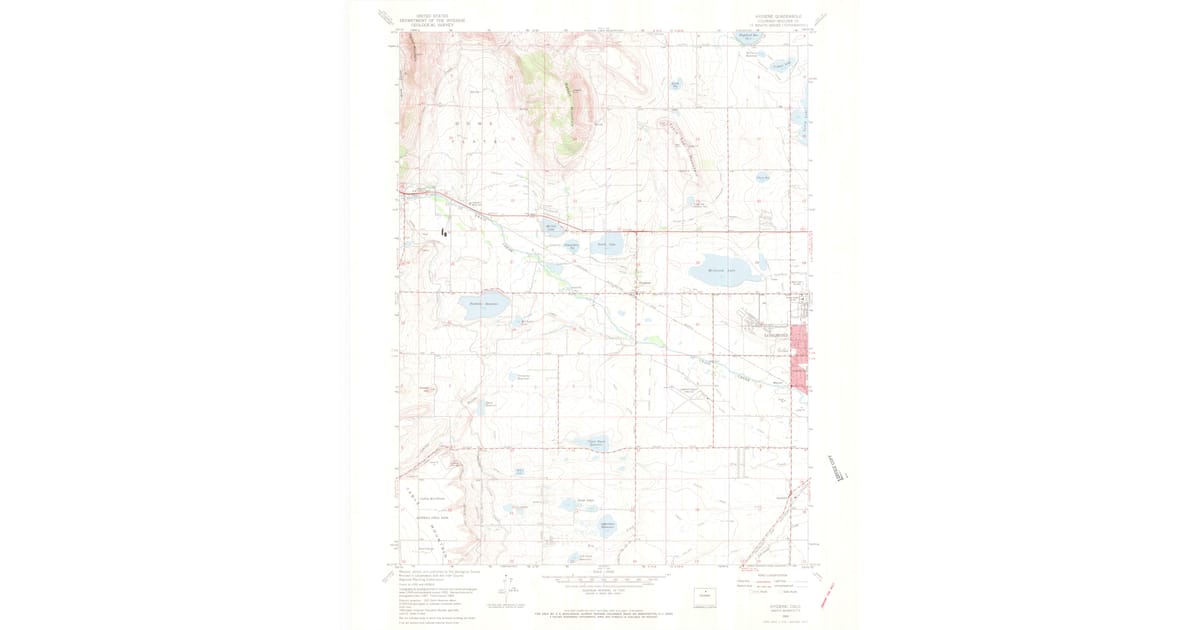 1968 Map of Hygiene, Boulder County, CO — High-Res | Pastmaps