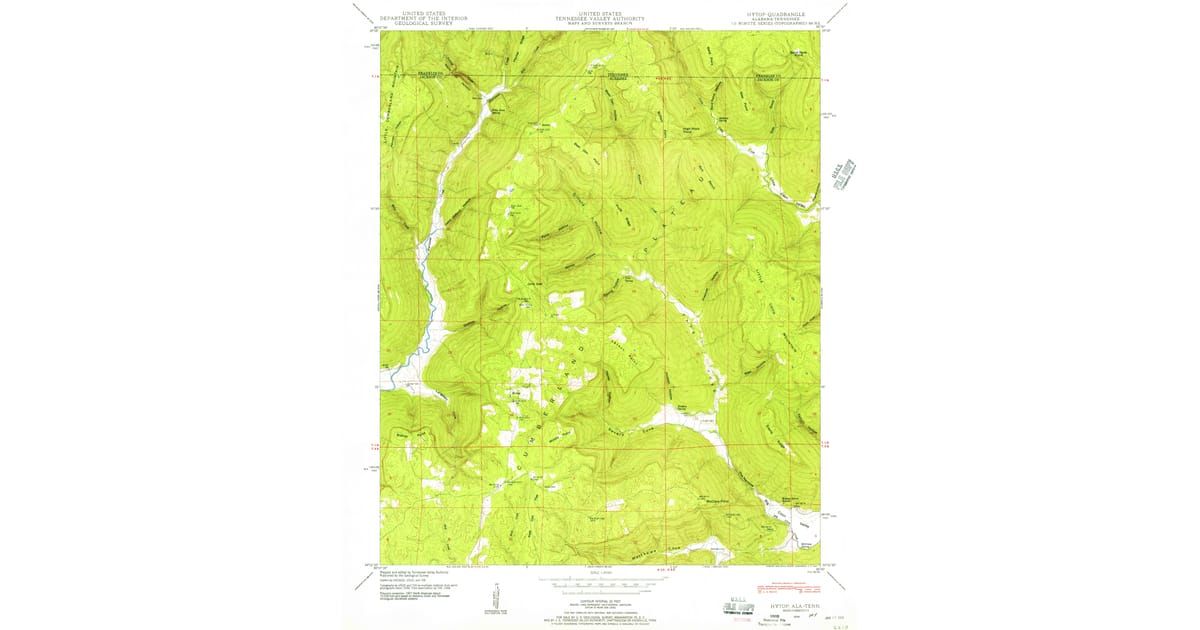 1948 Map of Hytop, AL — High-Res | Pastmaps