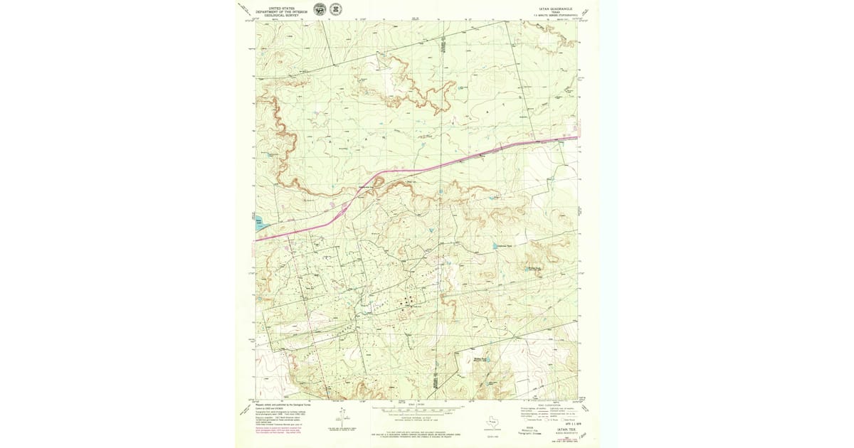 Old Maps of Iatan, TX | Pastmaps