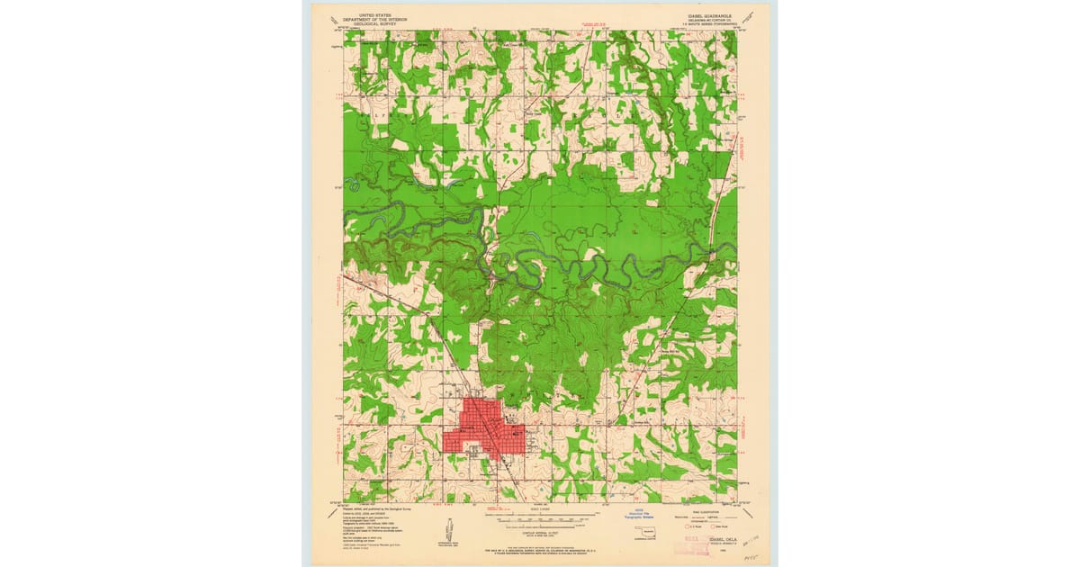 Old Maps of Idabel, OK for Genealogy | Pastmaps
