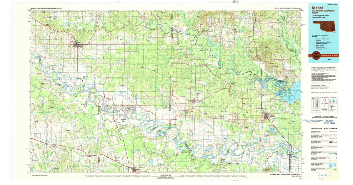 1990s Maps of Little River County, AR | Pastmaps