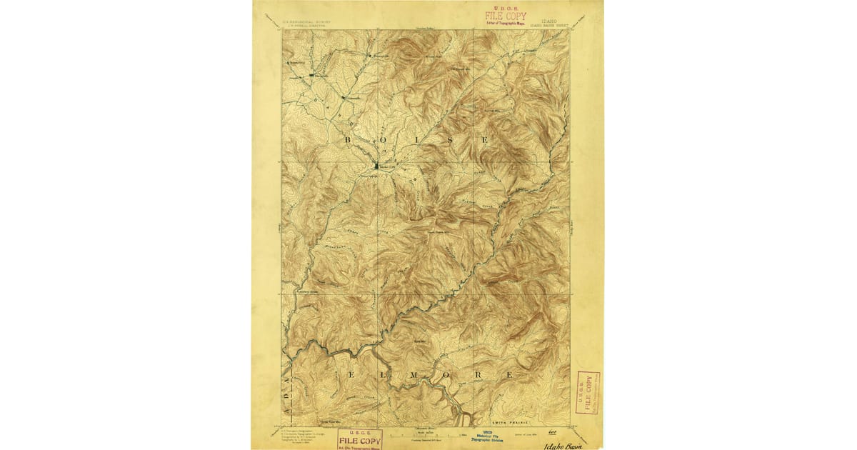 Old Maps of Prairie, ID | Pastmaps