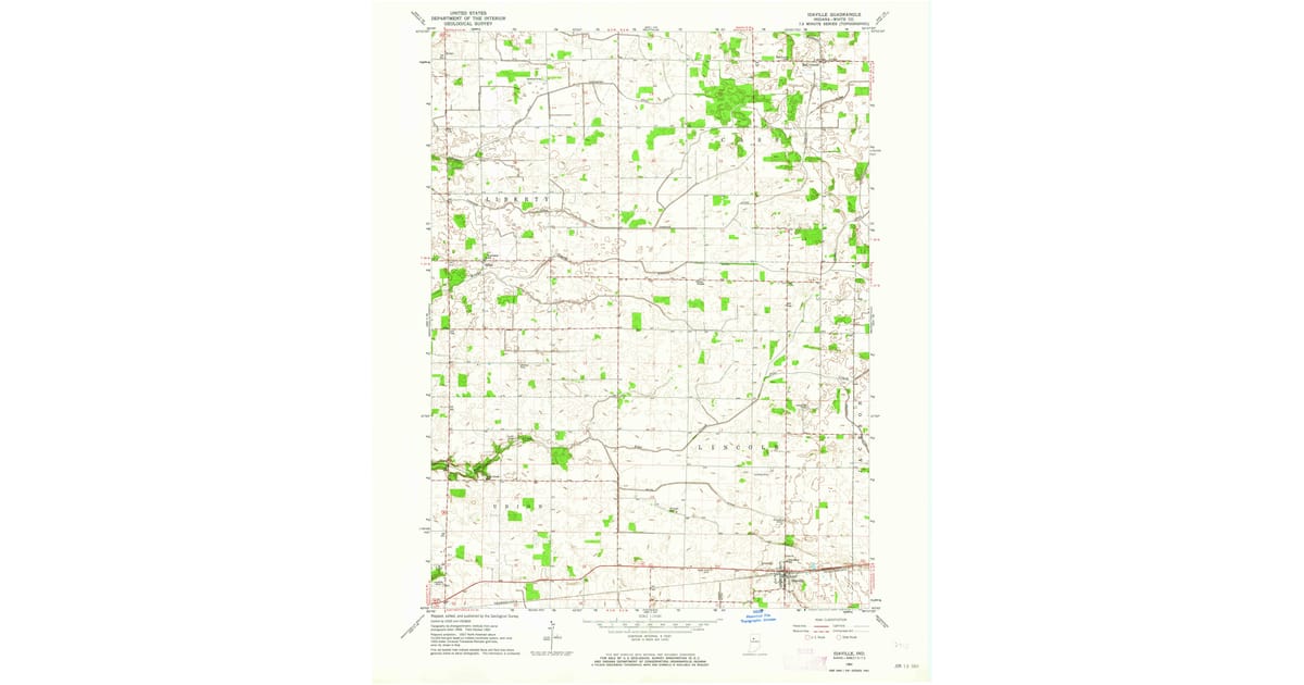 1962 Map of Idaville, IN — High-Res | Pastmaps