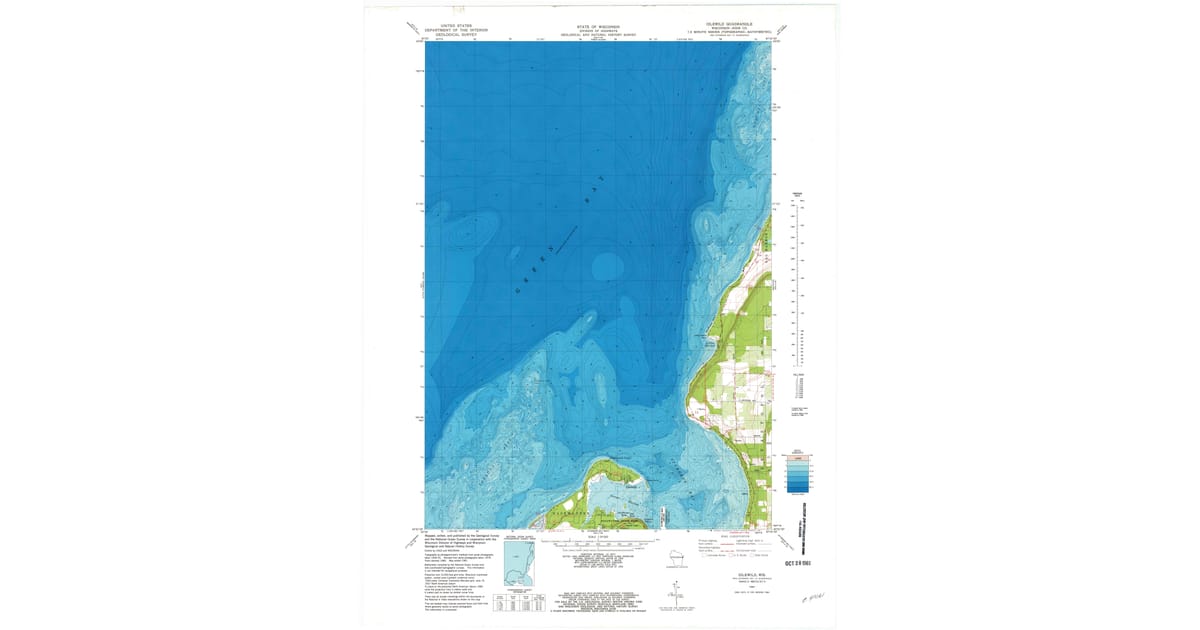 1981 Map of Idlewild, Door County, WI — High-Res | Pastmaps