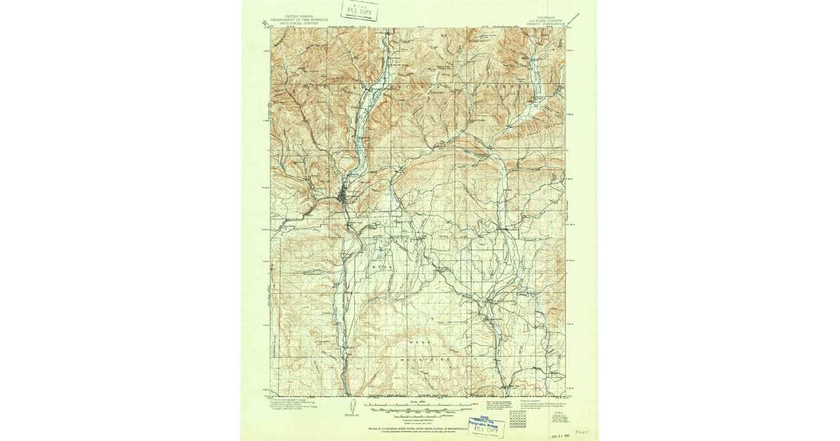 1924 Map of Ignacio, CO — High-Res, 1951 Print | Pastmaps