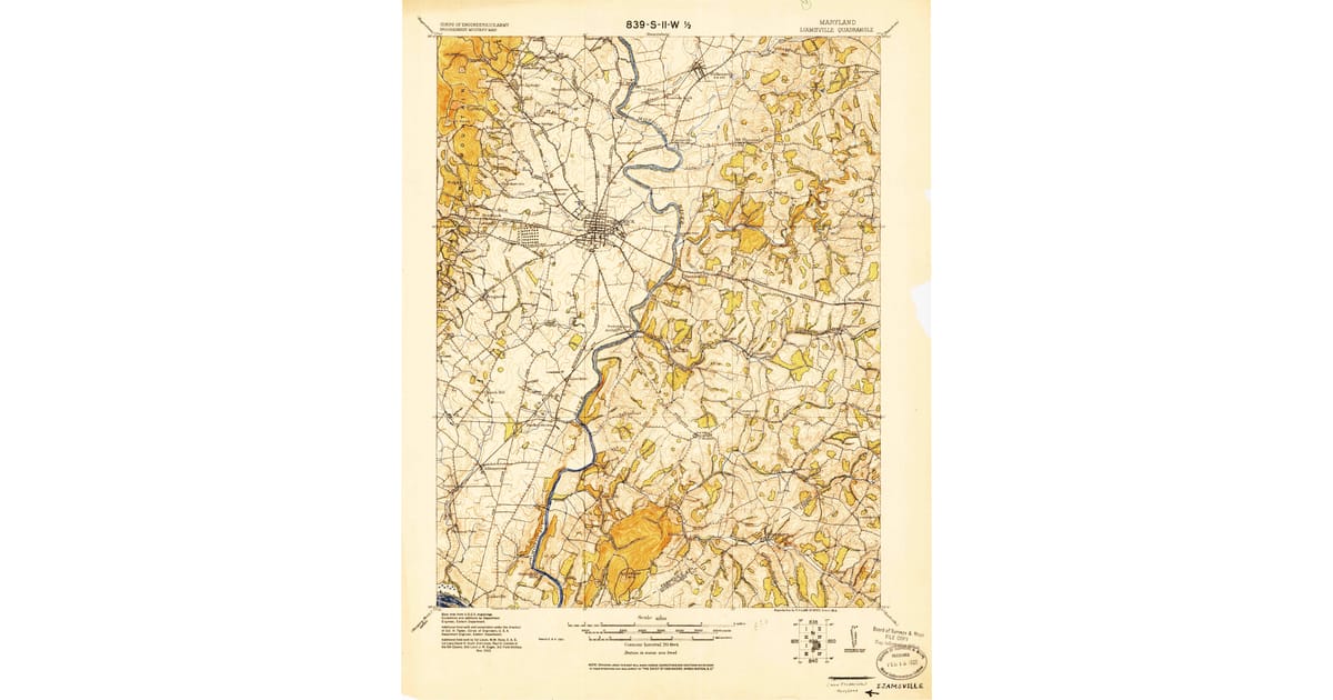 1900s (20th Century) Maps of Mount Olivet Heights, Frederick | Pastmaps