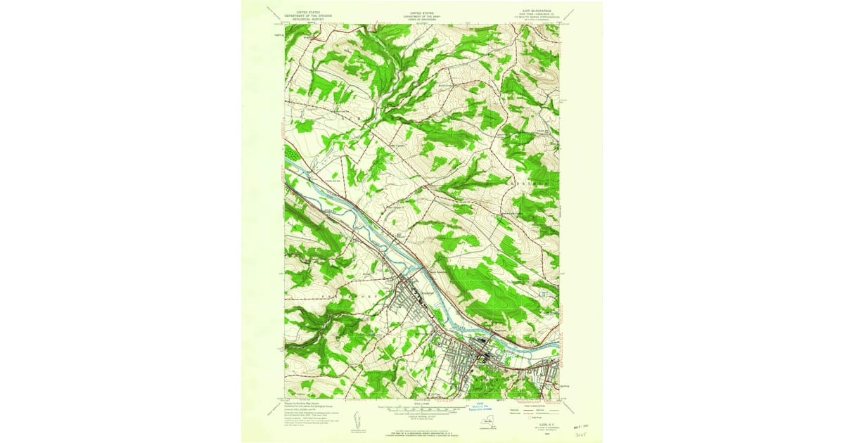 1943 Map of Ilion, NY — High-Res | Pastmaps