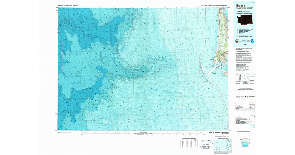 1980s Maps of Pacific County, WA | Pastmaps