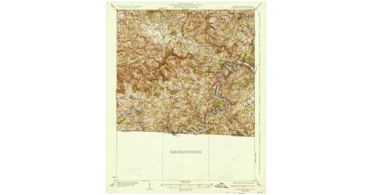 1933 Map of Independence, VA — High-Res | Pastmaps