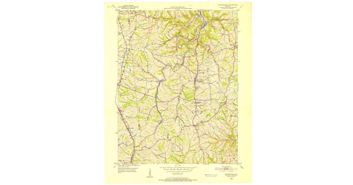 Old Maps of Ricedale, KY for Genealogy | Pastmaps