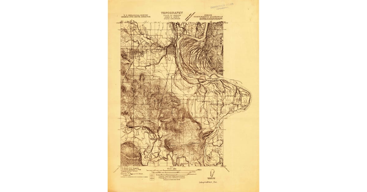 1914 Map of Independence, OR — High-Res | Pastmaps