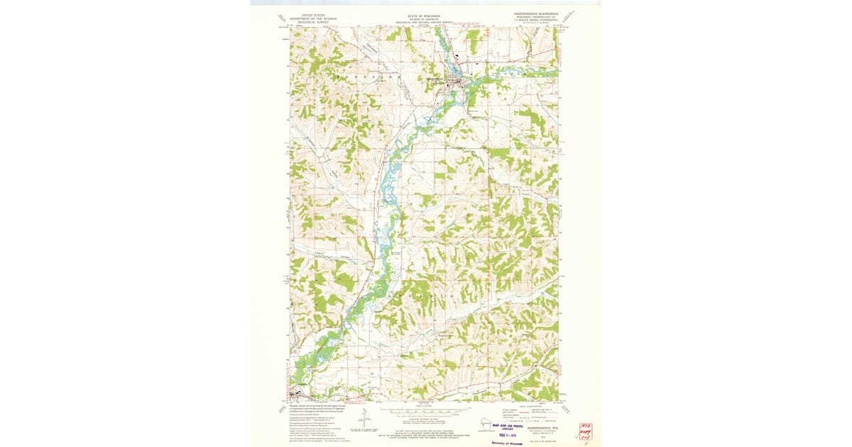 1970s Maps of Independence, WI | Pastmaps