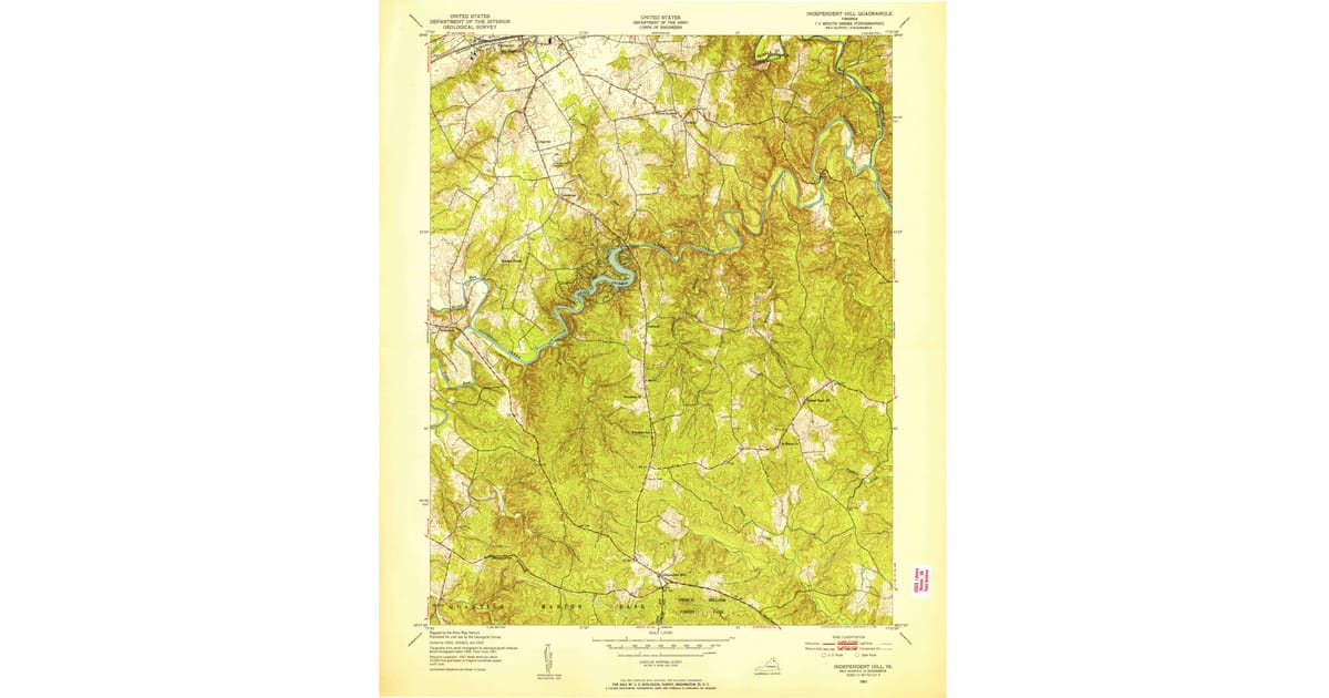 1950s Maps of Locust Hill, Prince William County | Pastmaps