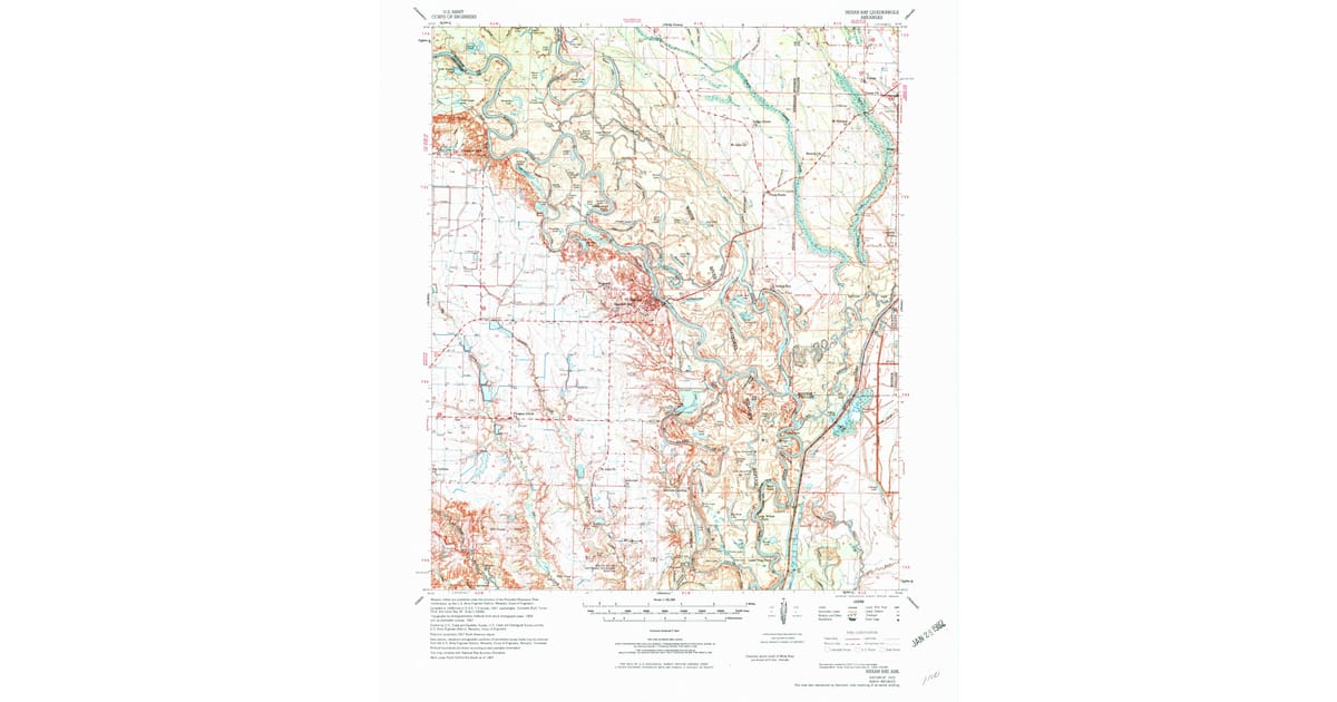 1970s Maps of Arkansas | Pastmaps