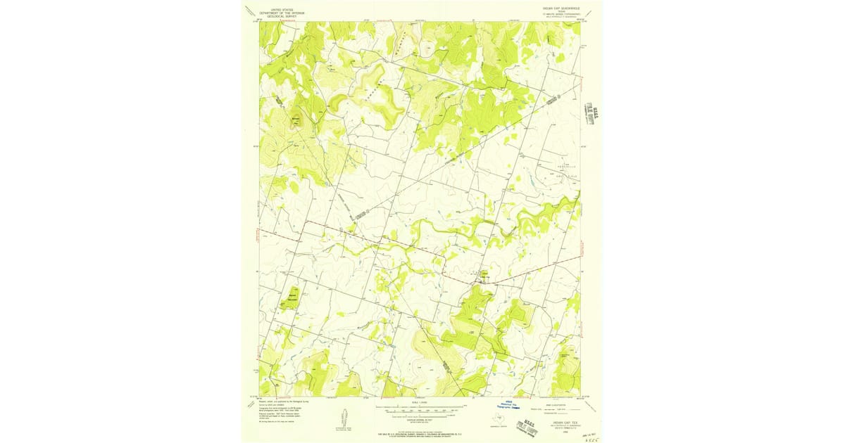 1956 Map of Indian Gap, Hamilton County, TX — High-Res | Pastmaps