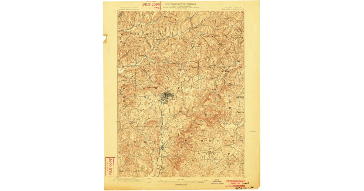 Old Maps of Rayne Township, PA for Academic Research | Pastmaps