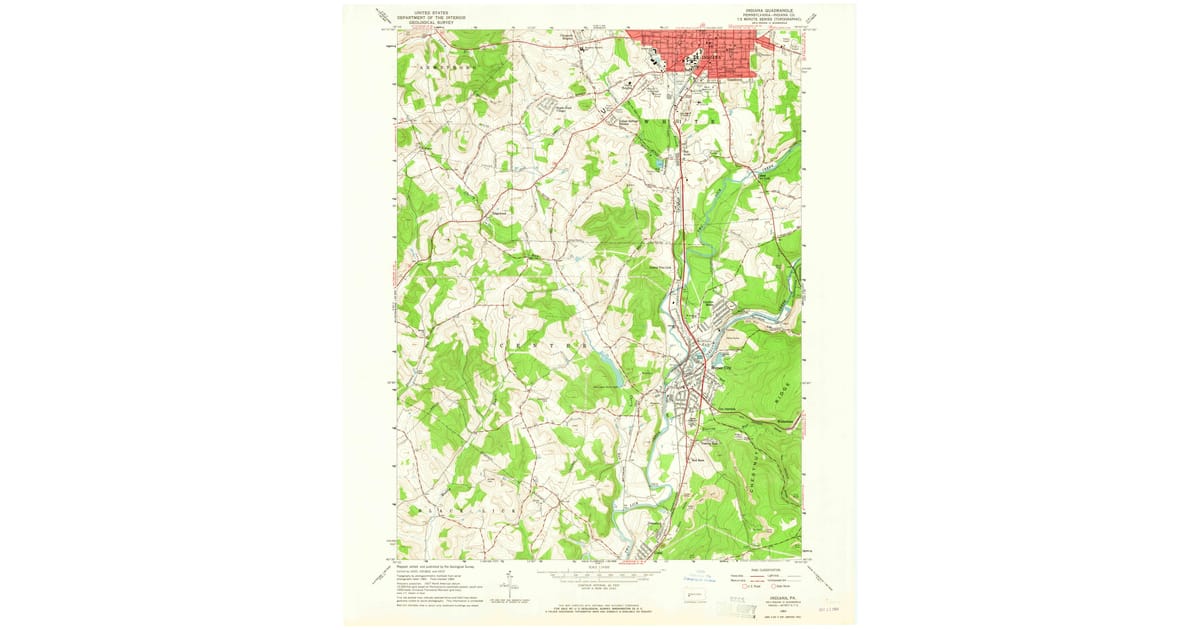 1960s Maps of Coy Junction, PA | Pastmaps