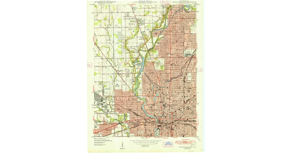 Old Historical Maps of Irish Hill, Indianapolis | Pastmaps