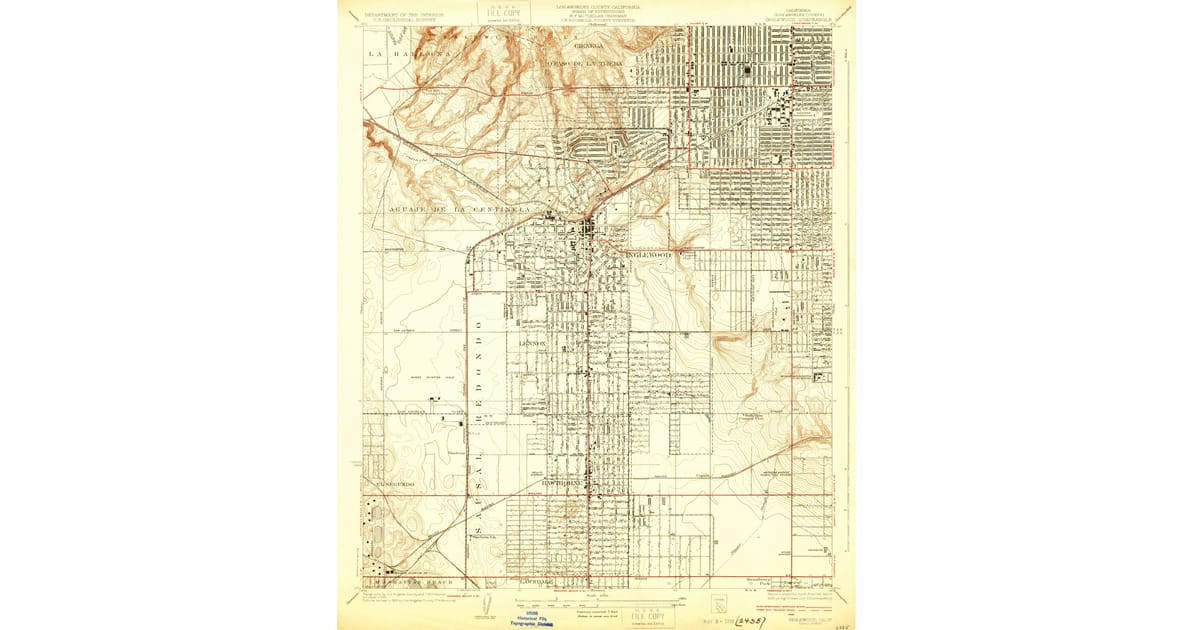 1930s Maps of Strawberry Park, Gardena | Pastmaps