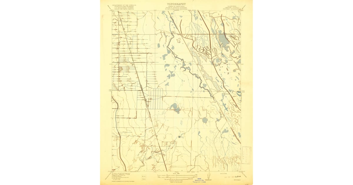 1919 Map of Ingomar, Merced County, CA — High-Res | Pastmaps