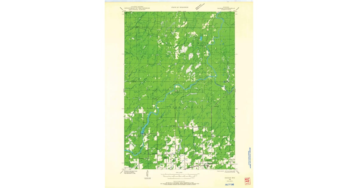 Old Historical Maps of Glen Flora, WI | Pastmaps
