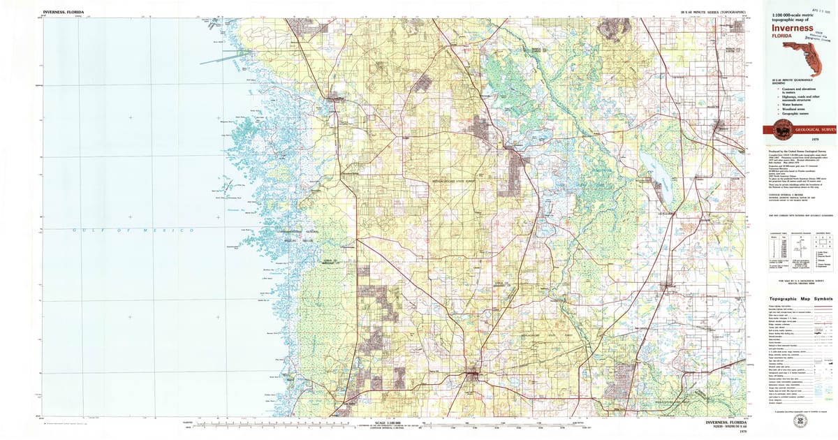 1970s Maps of Port Inglis, Yankeetown | Pastmaps