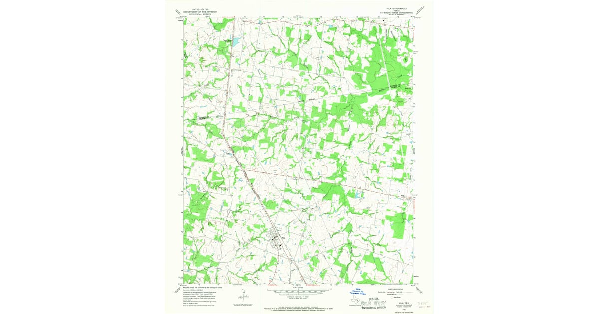 1965 Map of Iola, TX — High-Res | Pastmaps