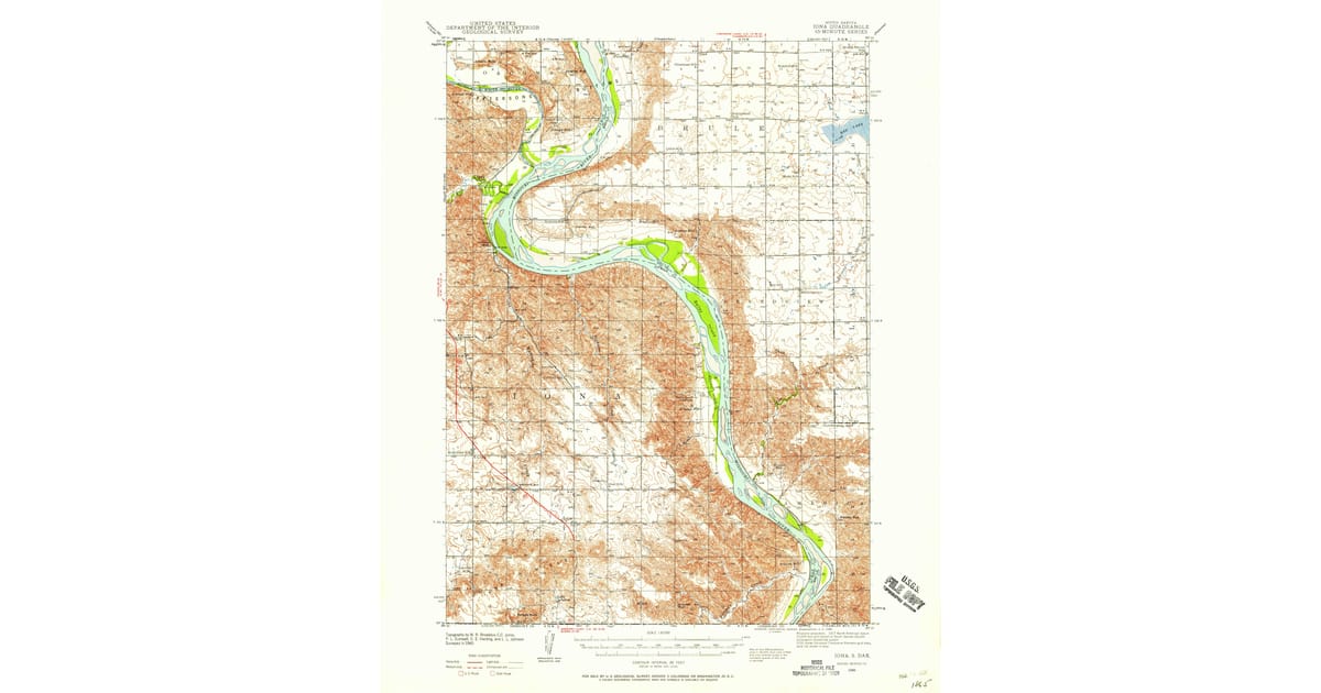 1940s Maps of Brule County, SD | Pastmaps