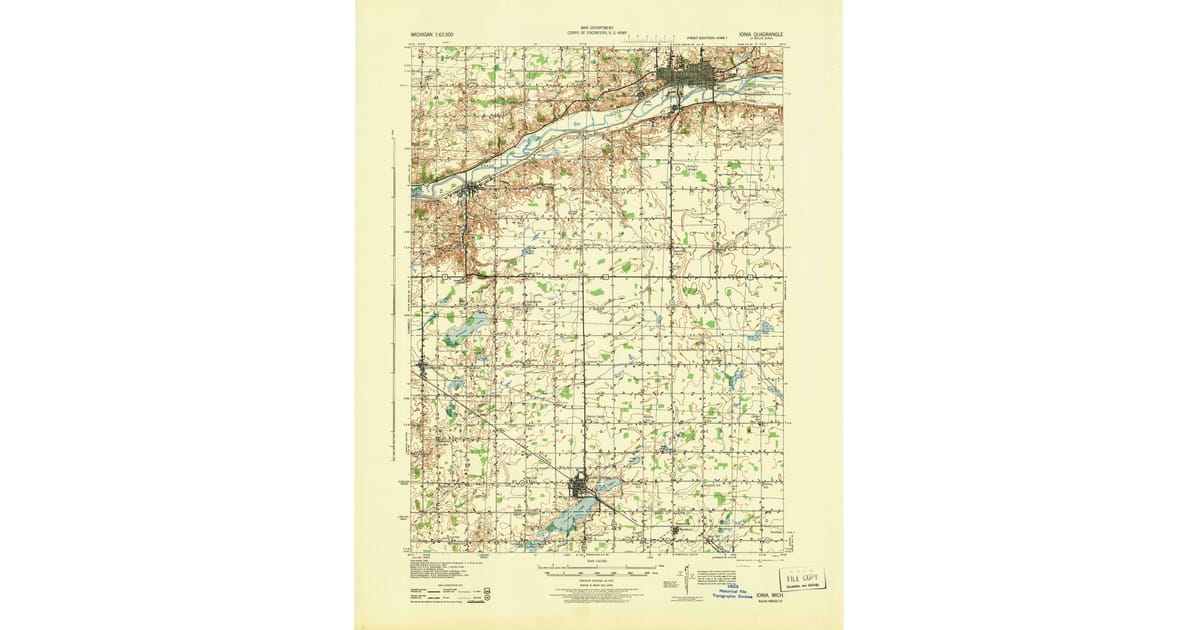 1940s Maps of Boston Township, MI | Pastmaps
