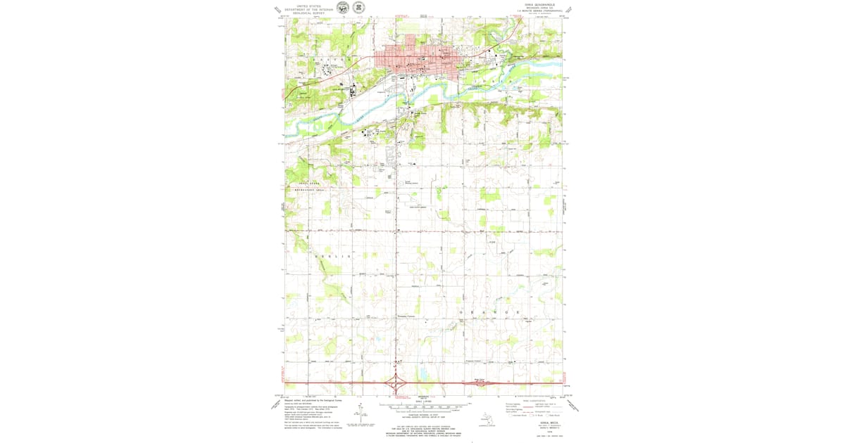 1978 Map of Ionia, MI — High-Res | Pastmaps