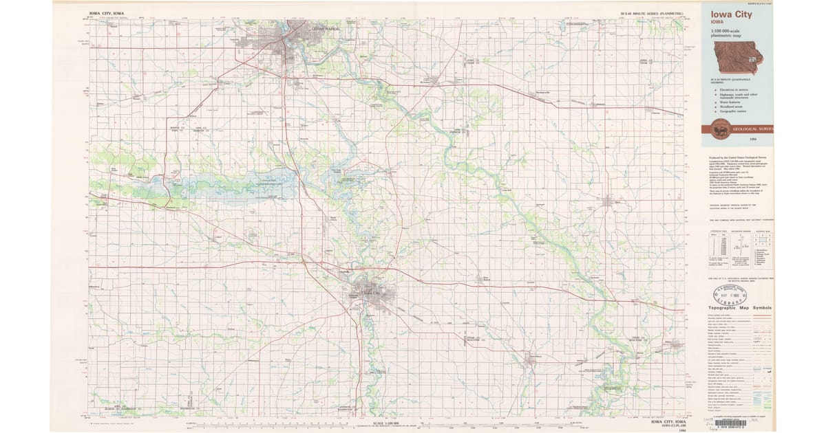 1980s Maps of Iowa City, IA | Pastmaps