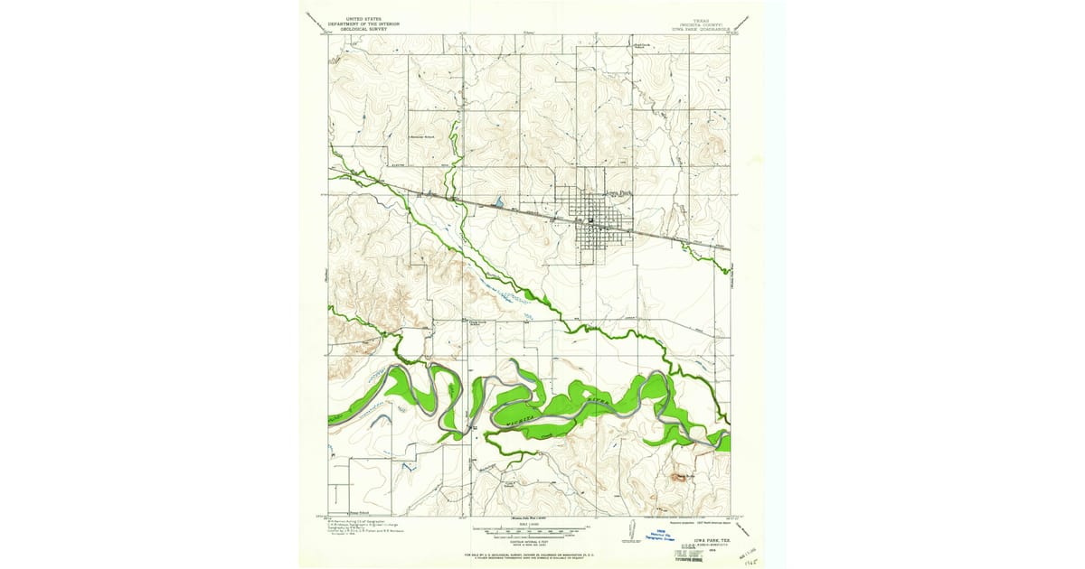 1900s (20th Century) Maps of Iowa Park, TX | Pastmaps