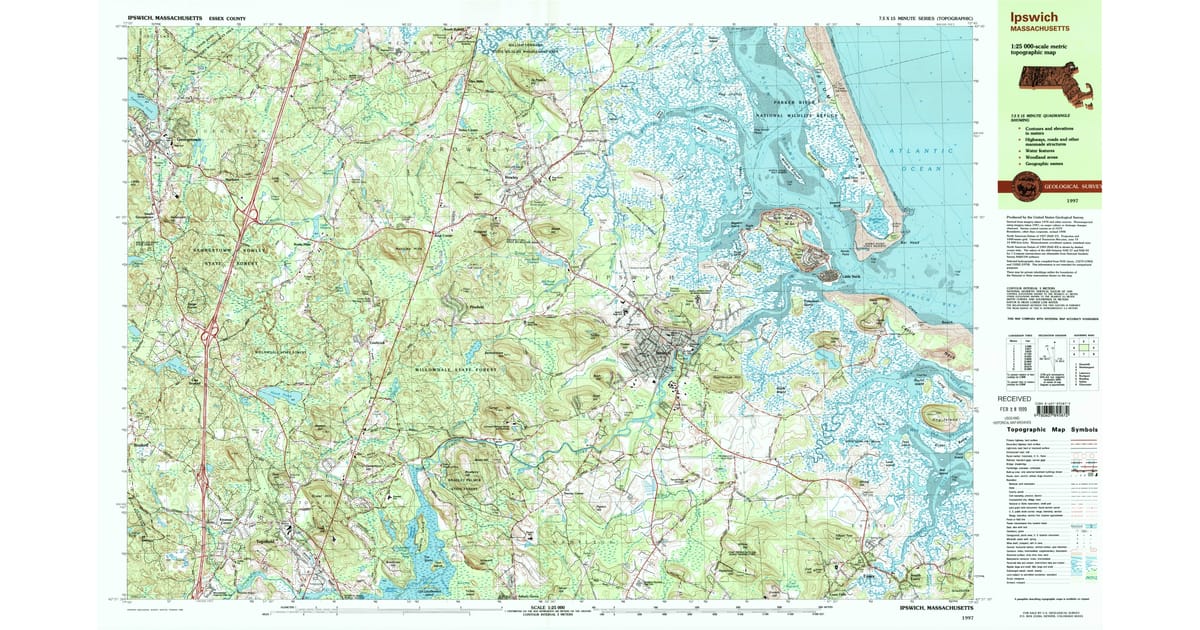 1997 Map of Ipswich, Essex County, MA — High-Res | Pastmaps