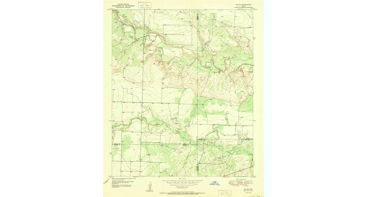Old Maps of Borden County, TX for Academic Research | Pastmaps