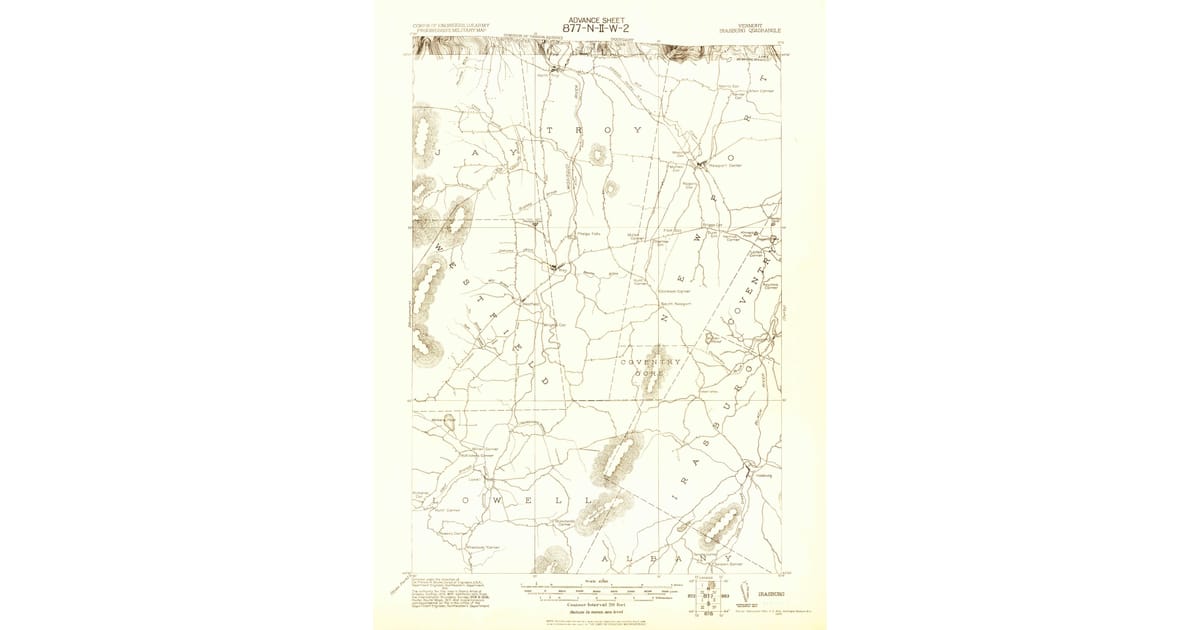 1920 Map of Irasburg, Orleans County, VT — High-Res | Pastmaps