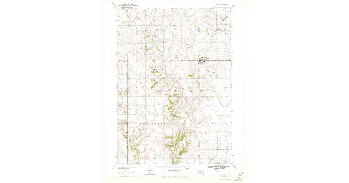 1970s Maps of Clay County, SD | Pastmaps