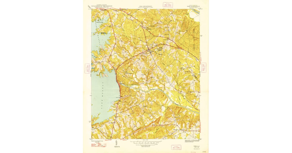 1948 Map of Irmo, SC — High-Res | Pastmaps