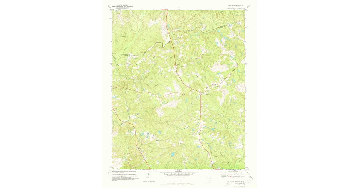 1971 Map of Irmo NE, Richland County, SC — High-Res | Pastmaps