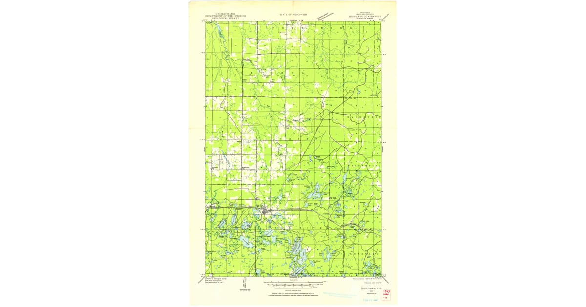 Old Maps of Hughes, WI | Pastmaps