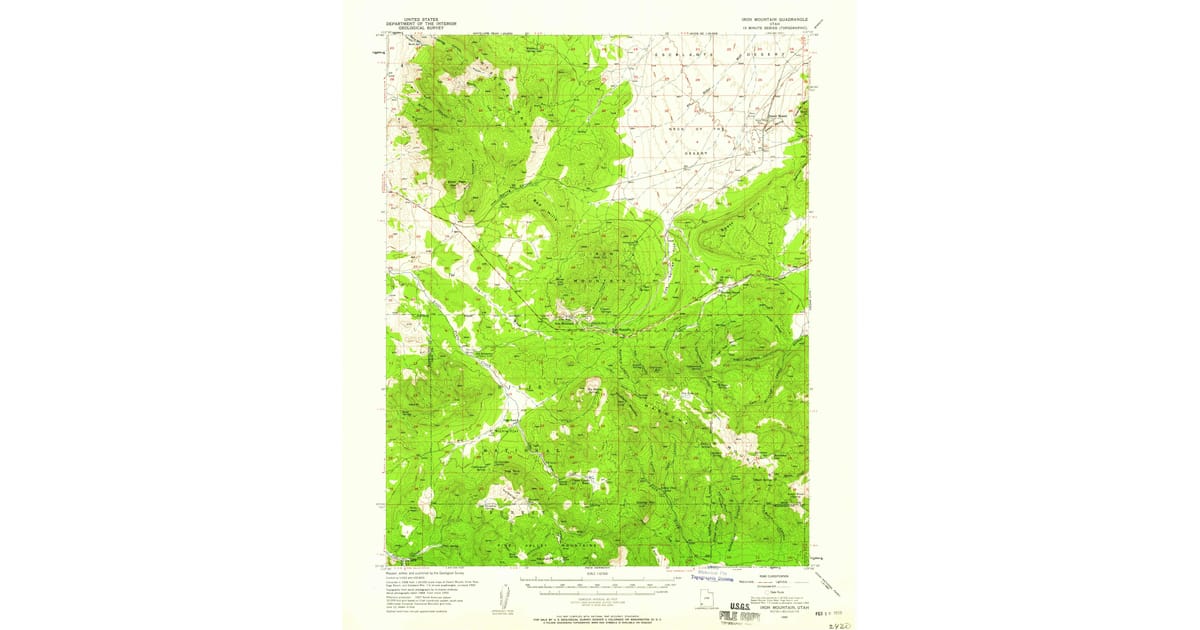 1950s Maps of Washington County, UT | Pastmaps