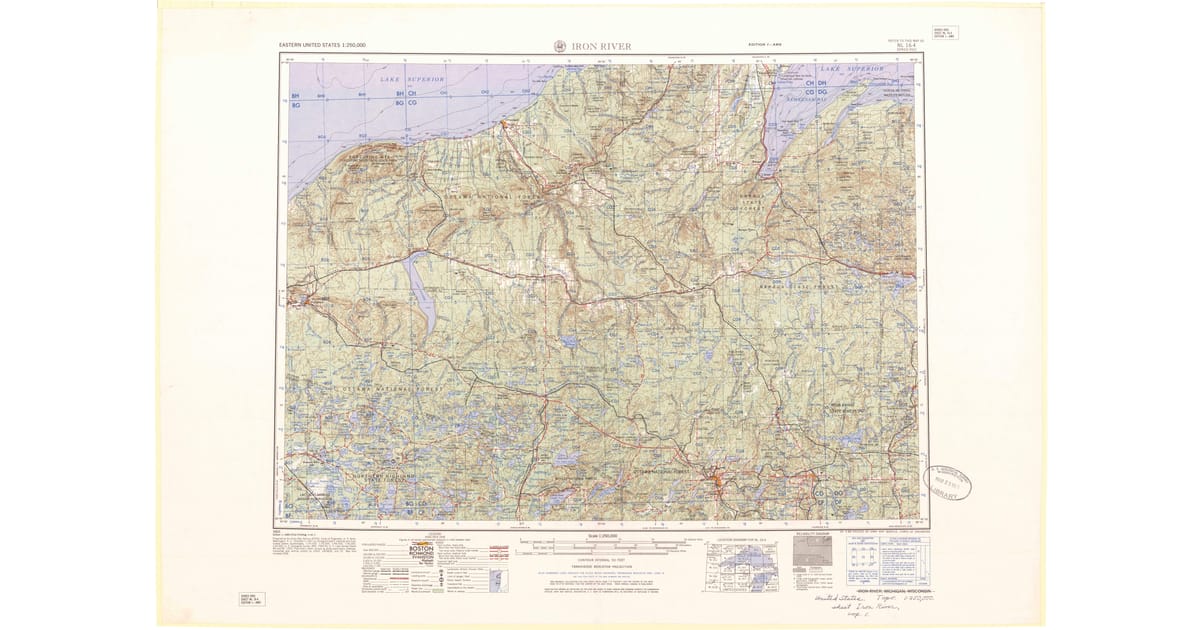 1960s Maps of Mercer, WI | Pastmaps